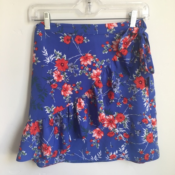 Primark | Skirts | Primark Womens Ruffle Mini Skirt With Floral Print ...